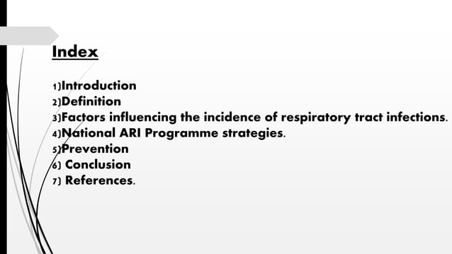 National Acute Respiratory Infection Programme | PPTX | Lung and ...