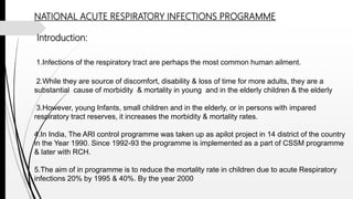National Acute Respiratory Infection Programme | PPTX