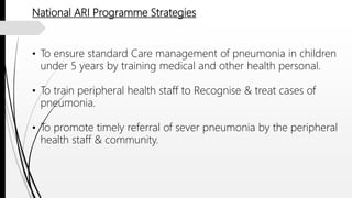 National Acute Respiratory Infection Programme | PPTX