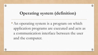 operating system | PPTX