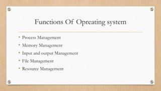 operating system | PPT | Free Download
