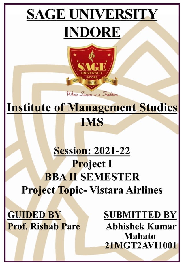 Vistara airline | PPTX