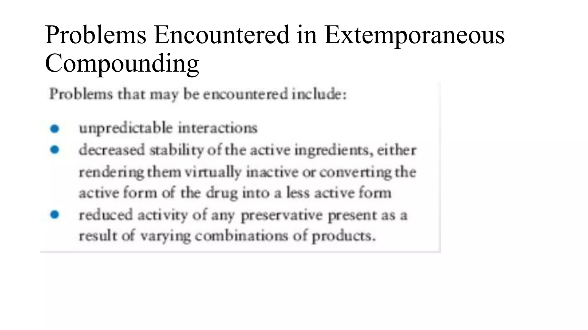 Extemporaneous Compounding | PPTX