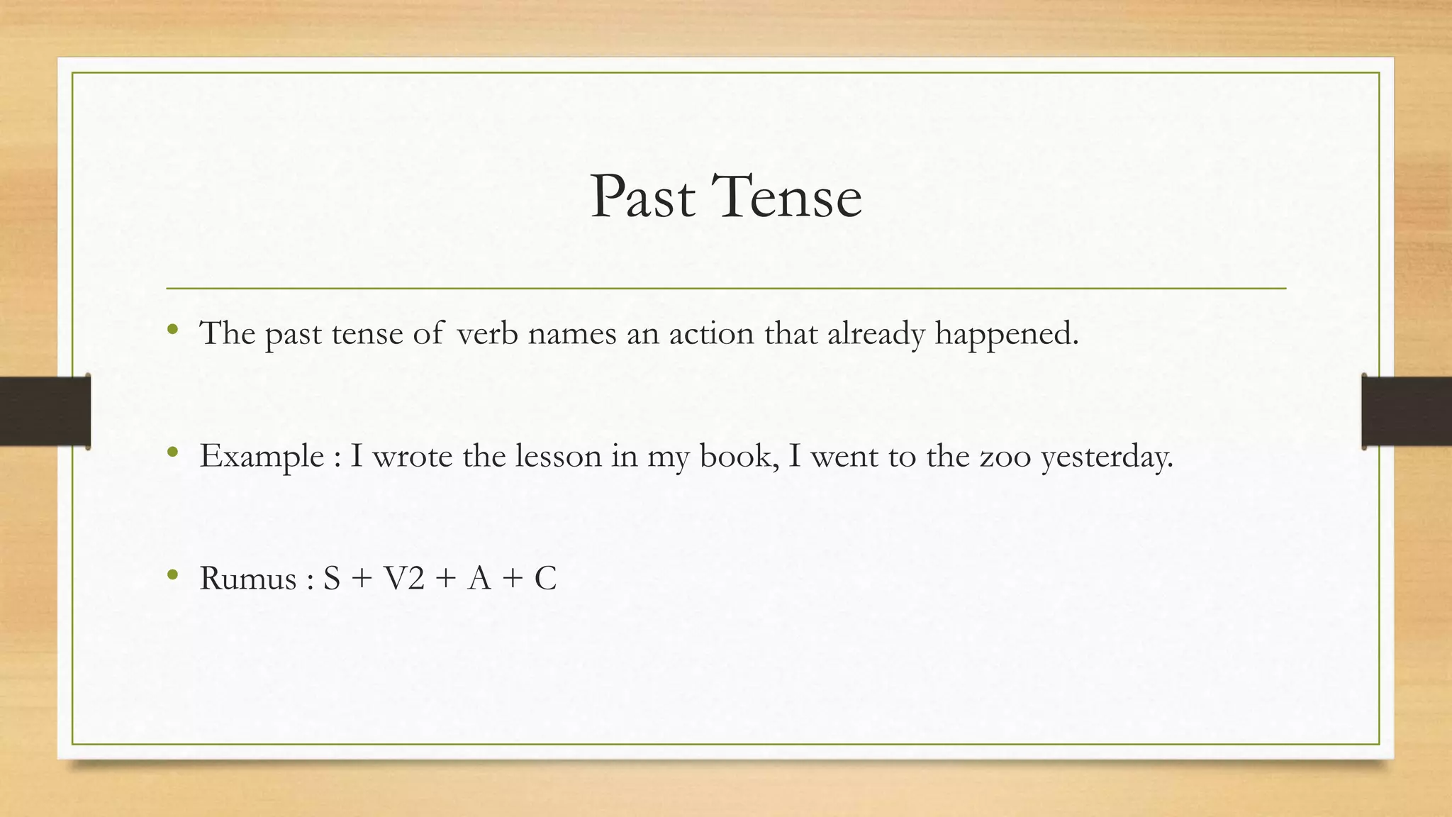 past, present and future tense | PPT