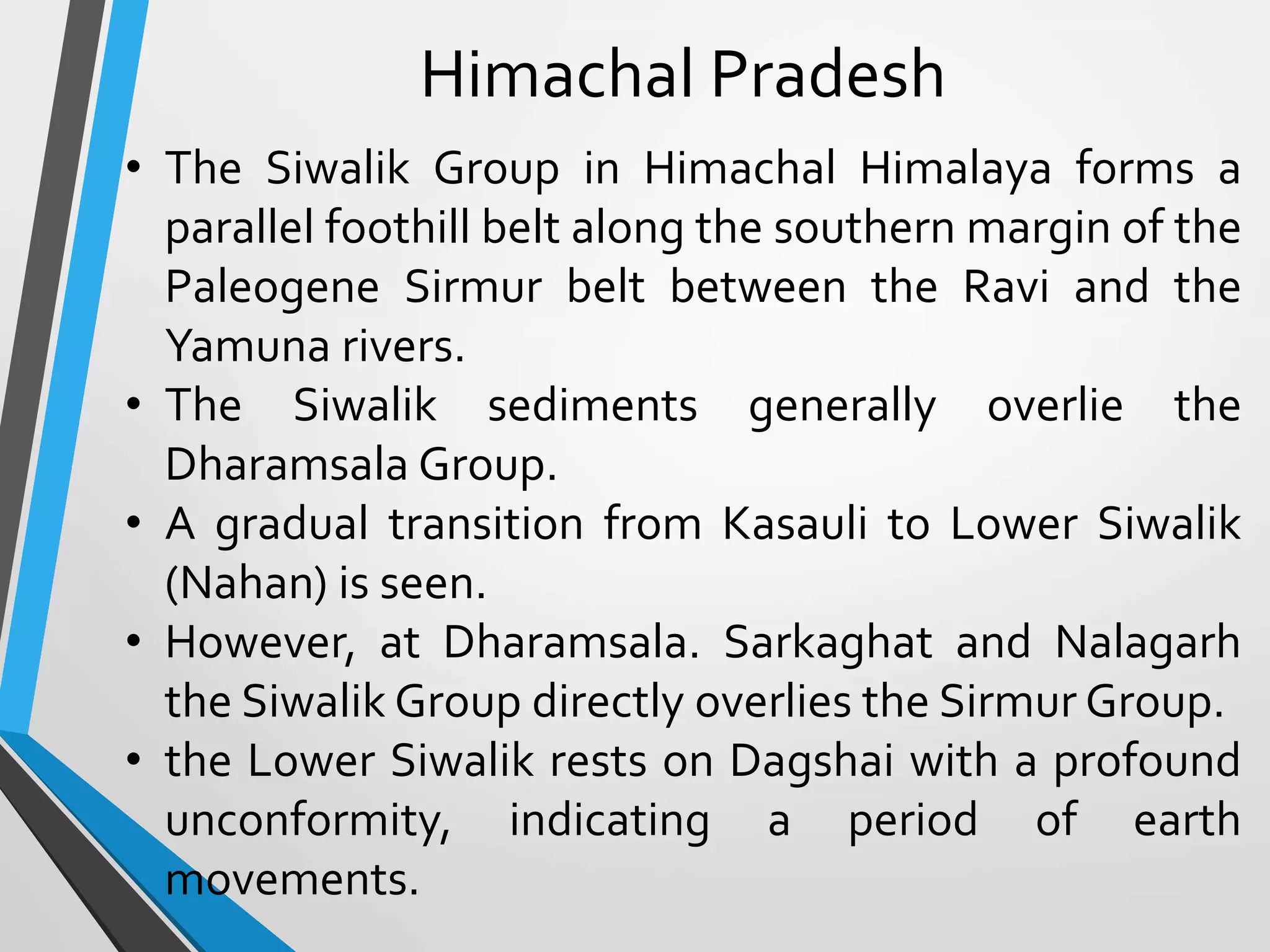 Siwalik- Stratigraphy | PPTX