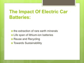 EV - Environmental impact | PPTX