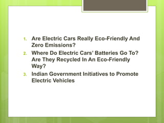 EV - Environmental impact | PPTX