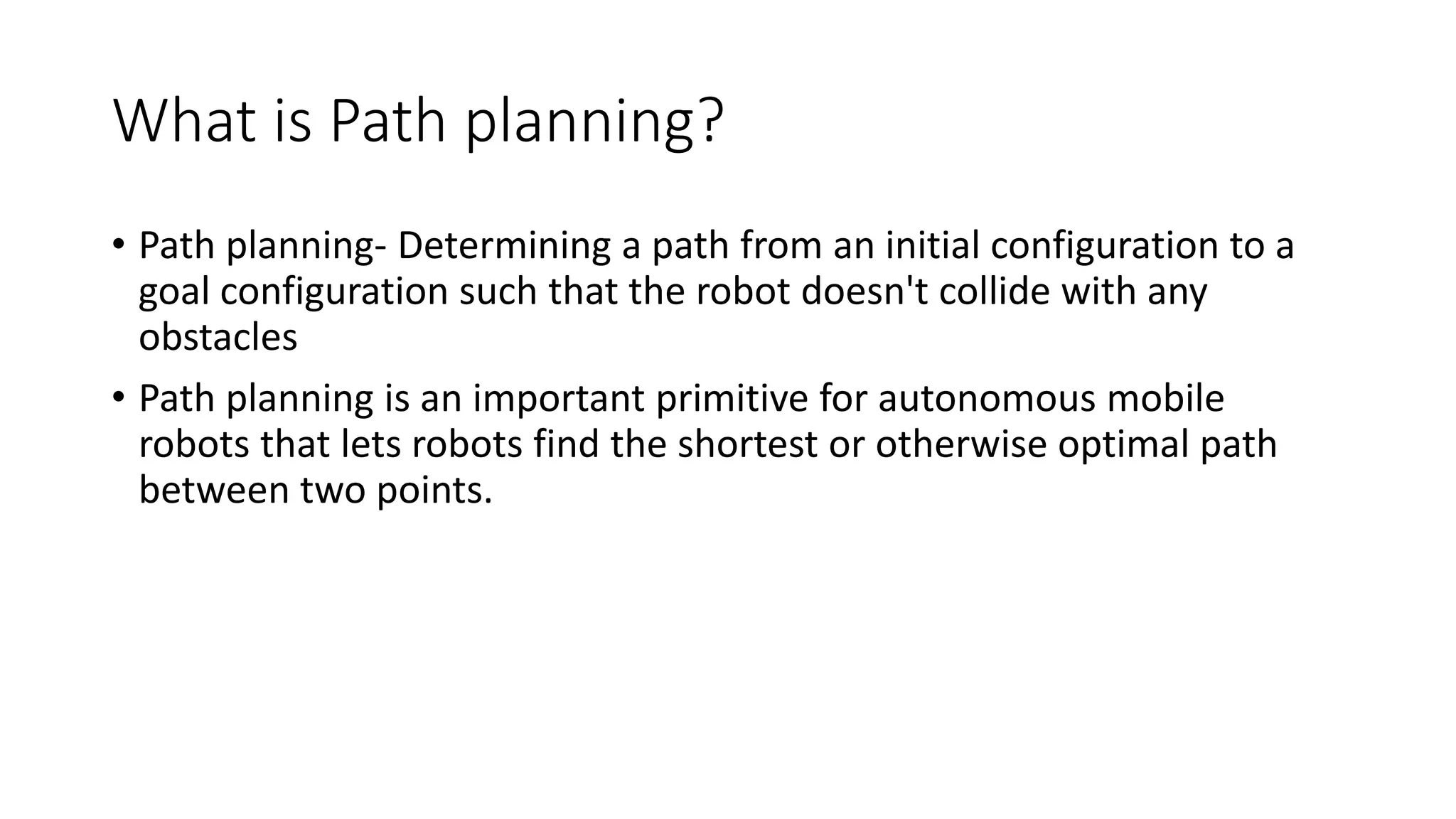 Path planning all algos | PPT