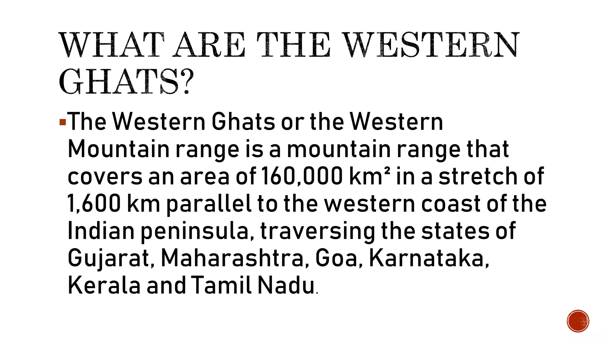 Western Ghats | PPTX