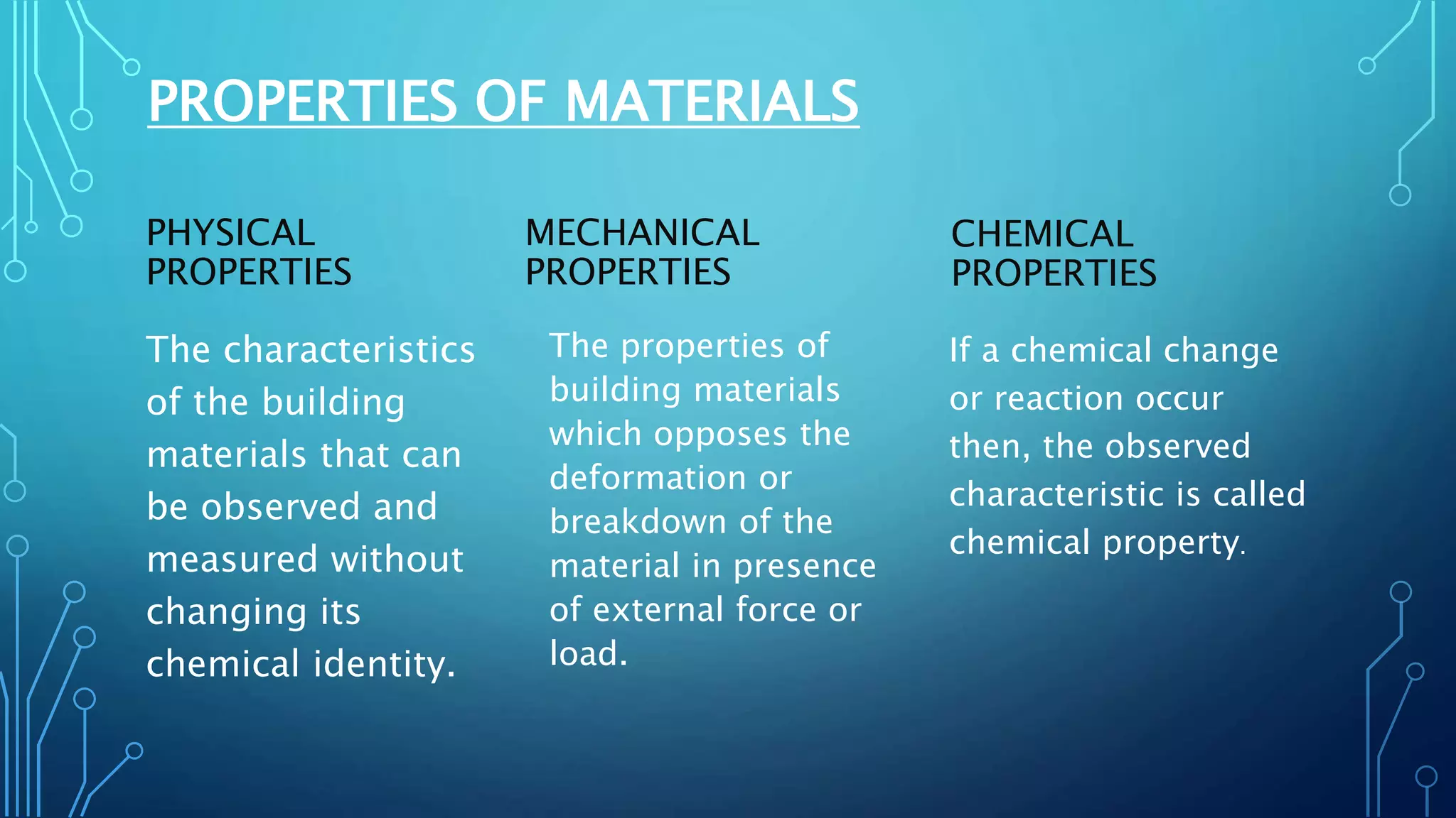 some of the basic properties of construction materials | PPTX
