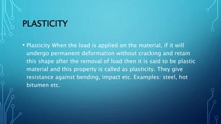 some of the basic properties of construction materials | PPTX