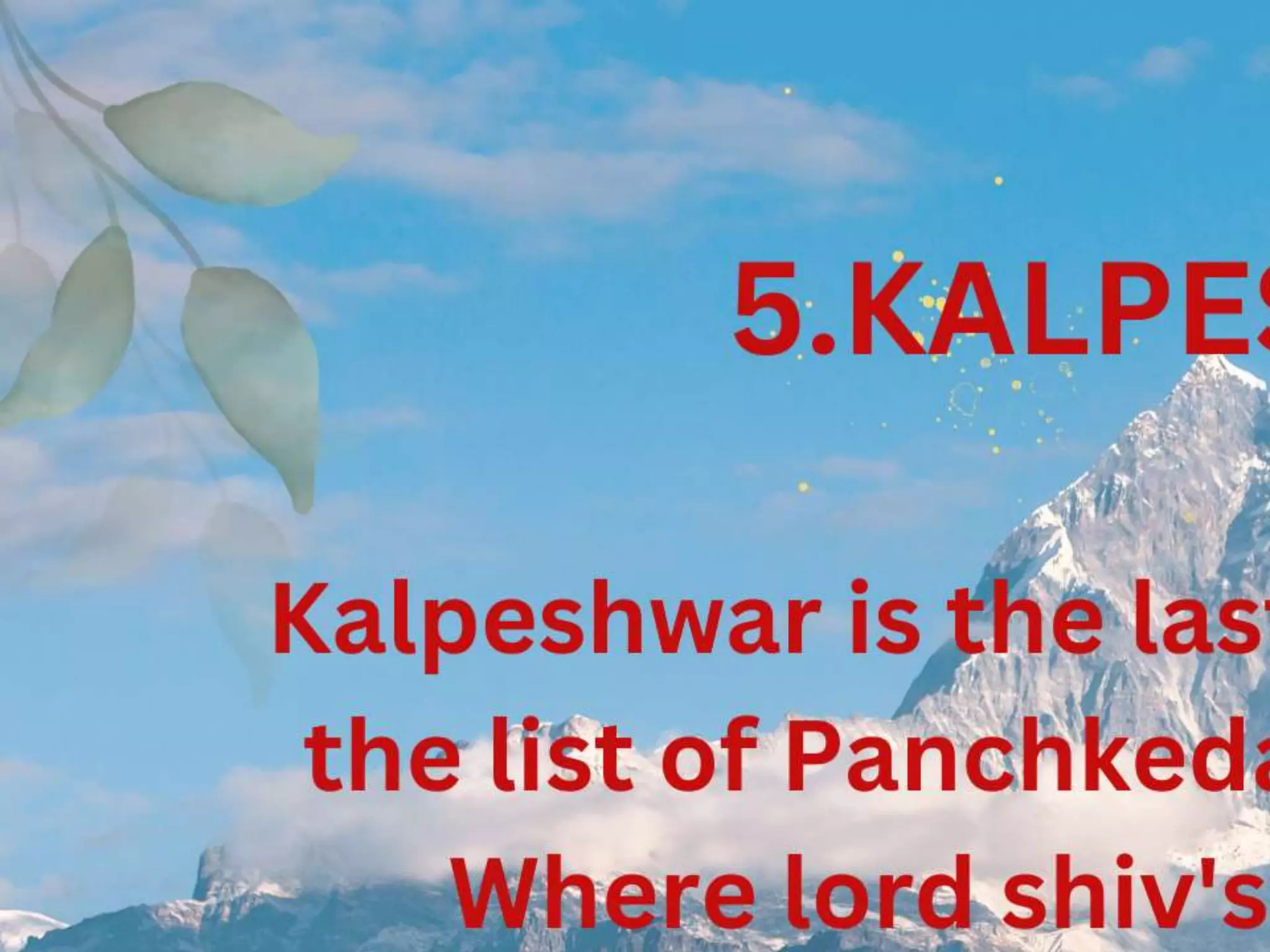 Panchkedar in Devbhoomi,Uttarakhand | PPTX