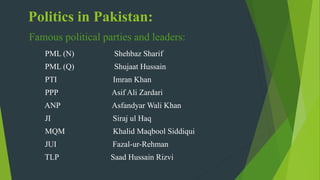 Political situation of Pakistan | PPT