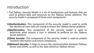 Tableau Security Model.pptx | Cloud Computing | Internet