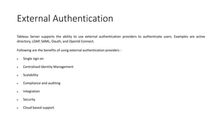 Tableau Security Model.pptx | Cloud Computing | Internet
