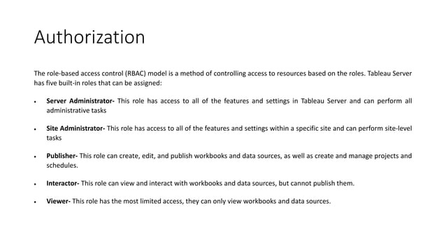 Tableau Security Model.pptx | Cloud Computing | Internet