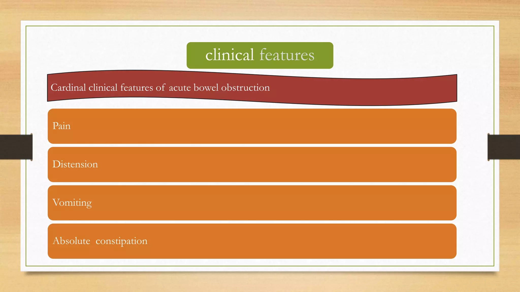 INTESTINAL OBSTRUCTION | PPTX