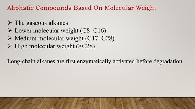 AEROBIC DEGRADATION OF ALIPHATIC COMPOUND | PPTX | Chemistry | Science