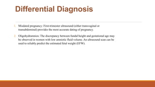 Fetal Growth Restriction.pptx | Pregnancy | Reproductive Health