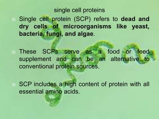 Single Cell protein | PPT
