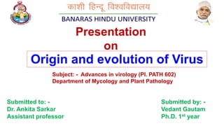 Origin and evolution of virus .pptx