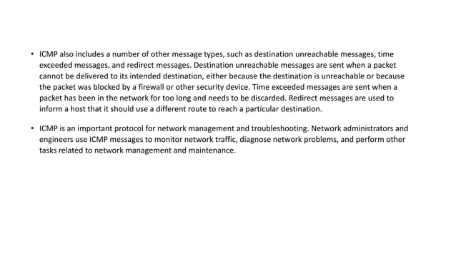 icmp protocol.pptx | Computer Networking | Computing