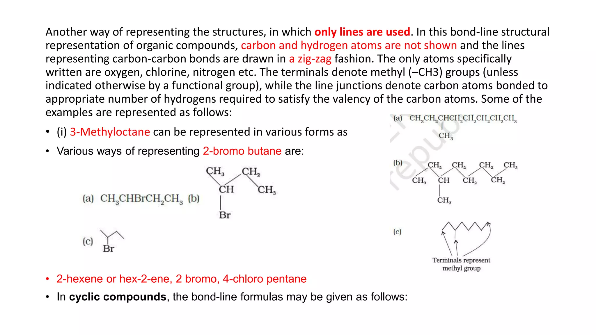 Structural representation of organic compounds | PPTX