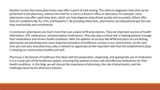 Pharmacy | PPT