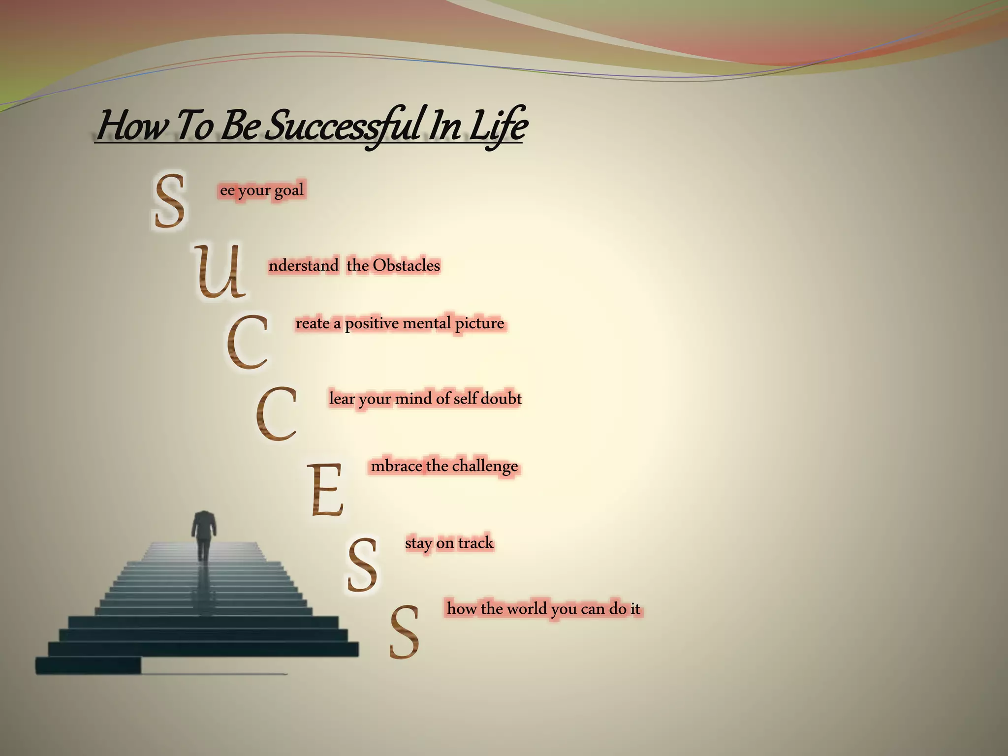 Successful ways in life tips | PPTX