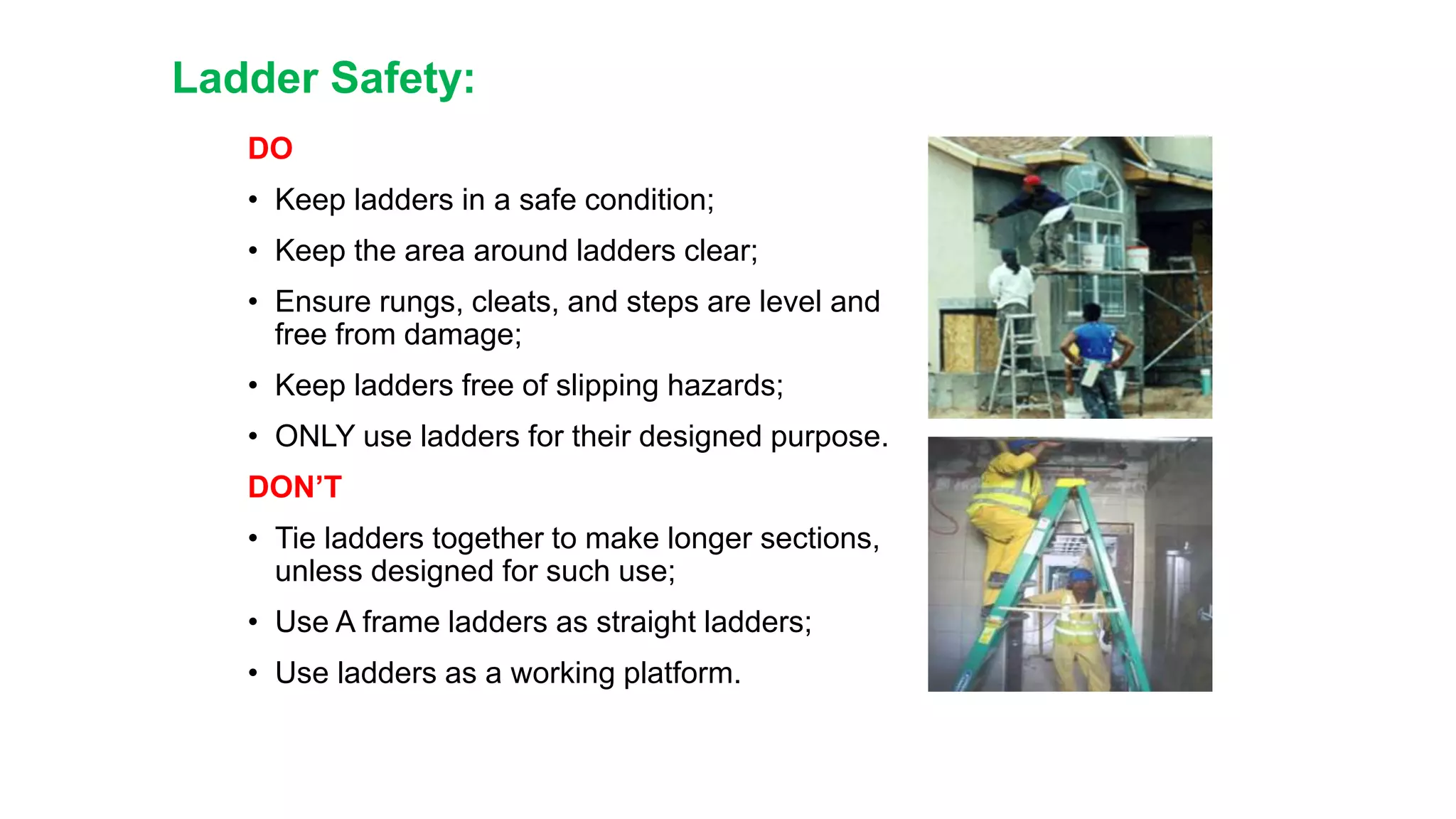 WORKING AT HEIGHT pptx | PPTX