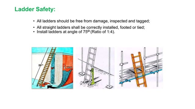 WORKING AT HEIGHT pptx | PPTX | Climbing | Extreme Sports