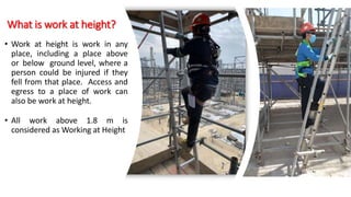 WORKING AT HEIGHT pptx | PPTX