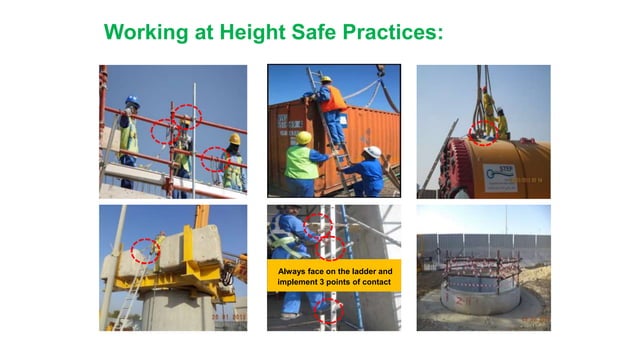 WORKING AT HEIGHT pptx | PPTX | Climbing | Extreme Sports