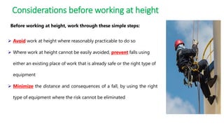 WORKING AT HEIGHT pptx | PPTX