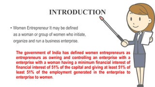 Women Entrepreneurship | PPTX