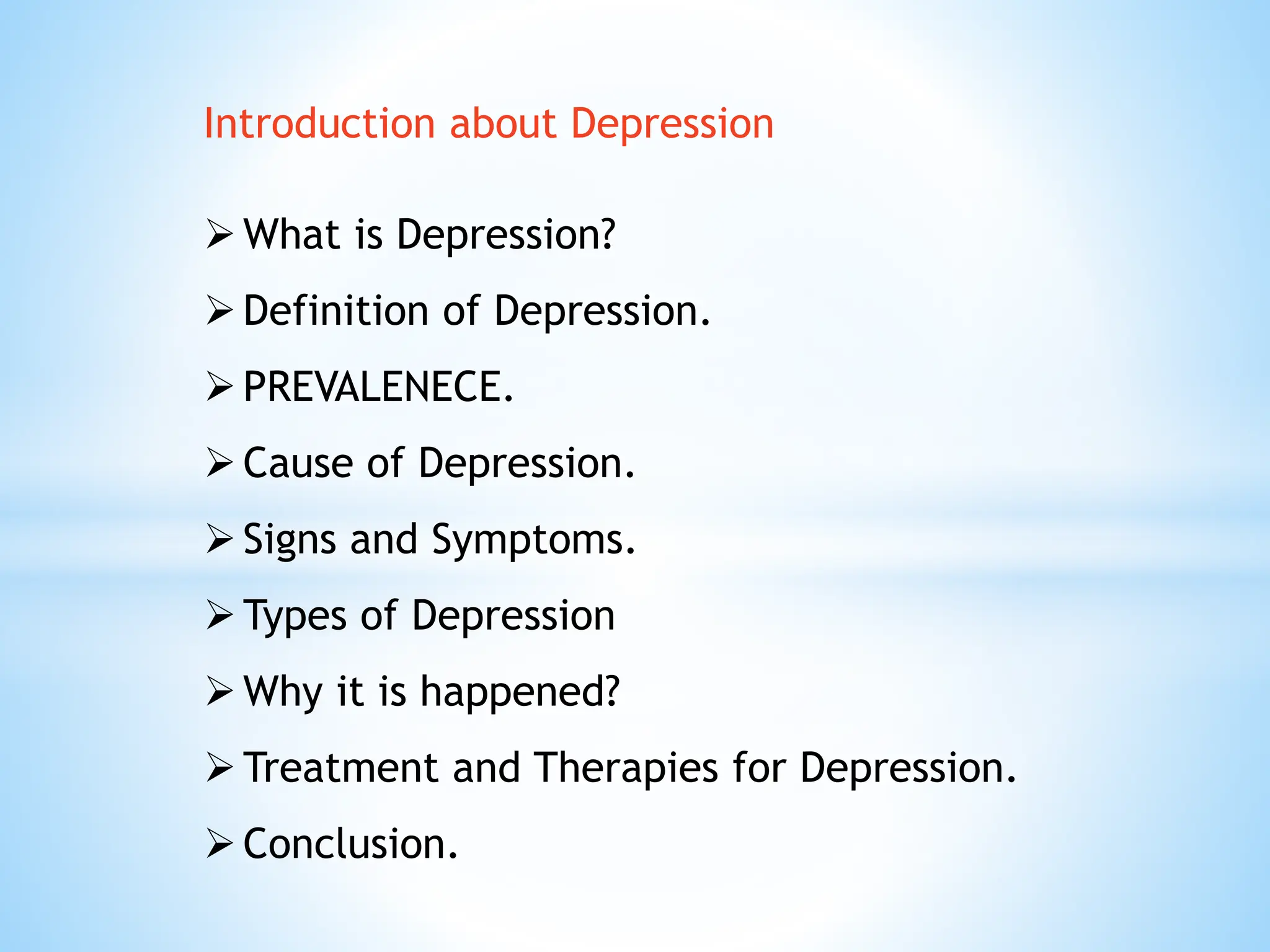 Depression slideshare | PPTX