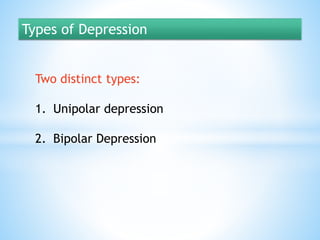 Depression slideshare | PPTX
