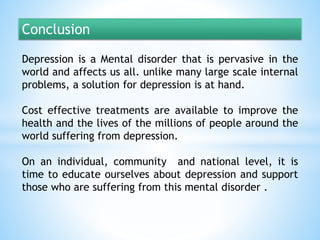 Depression slideshare | PPTX