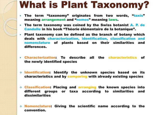 Description of flowering plants in botanical terms in relation to ...