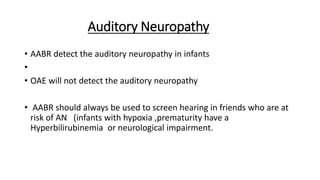 Newborn hearing screening | PPTX