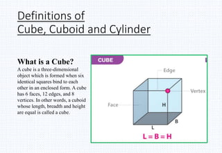 Cube and cuboid | PPTX