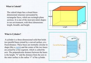 Cube and cuboid | PPTX