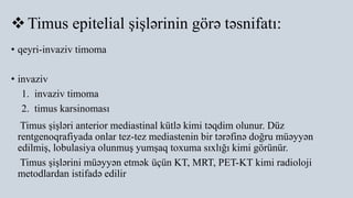 Radiologiya timus şişlərinin radiologiyası, X-ray. | PPTX