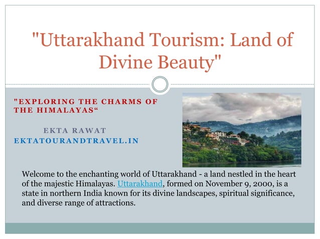 uttarakhand tourism best place to visit | PPT