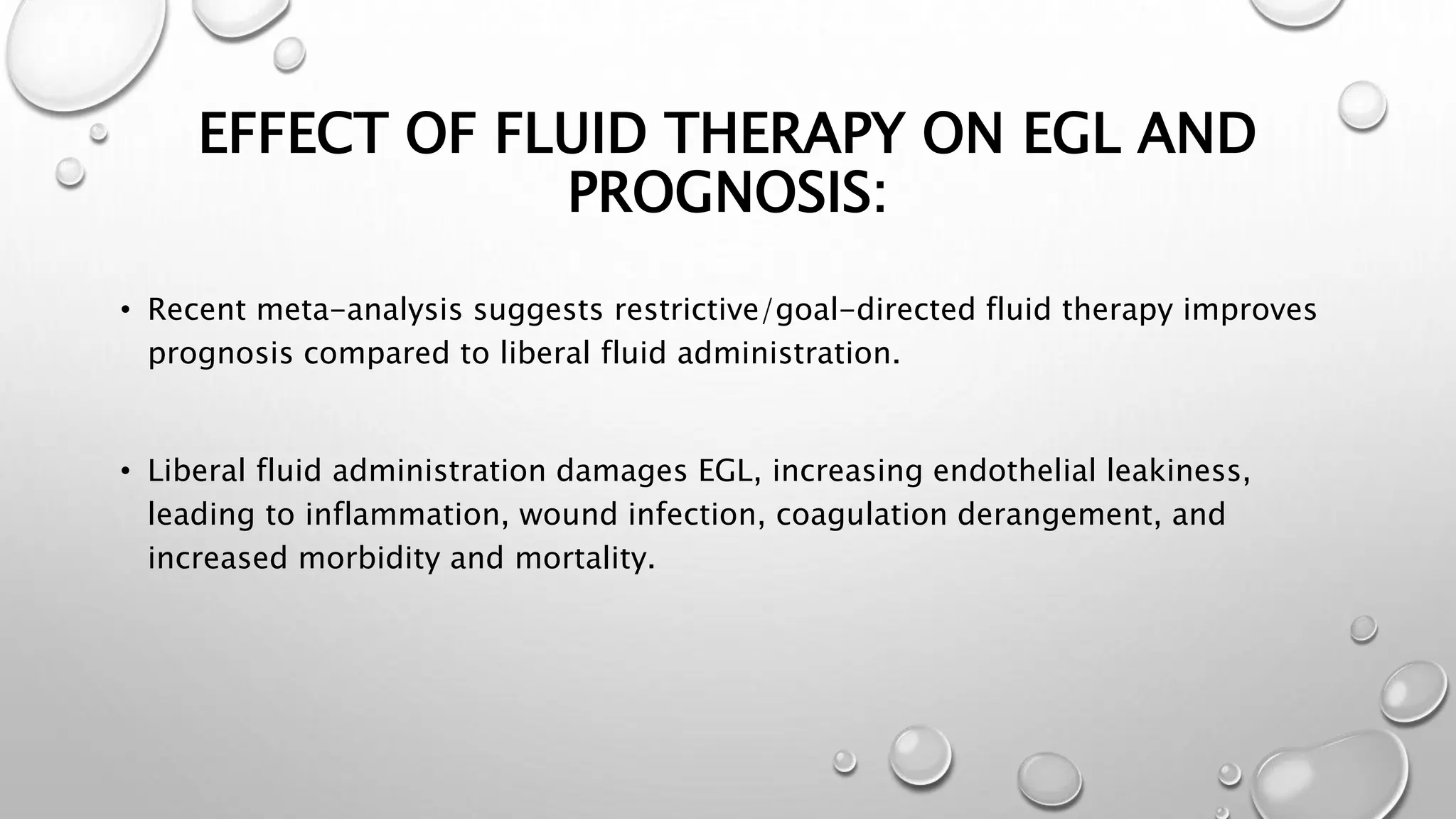 Endothelial Glycocalyx (EGL) and Fluid Management | PPTX