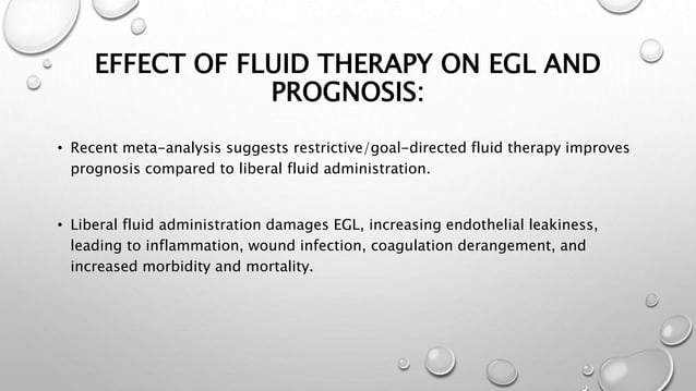 Endothelial Glycocalyx (EGL) and Fluid Management | PPT