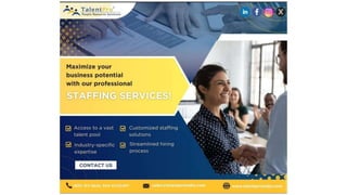 Staffing Services with TalentPro India HR Private Limited | PPTX