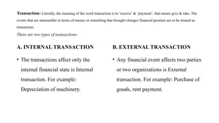 Accounting Transaction slideshow PowerPoint | PPTX