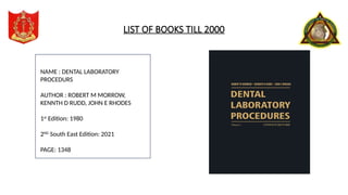 Textbooks on Complete denture and cast partial dentureProsthodontics.pptx