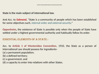 Nature of State: Different Kinds of State and Elements of State in ...